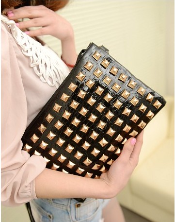 Multifunction Hot Rivet Clutch Bag/Satchel on Luulla